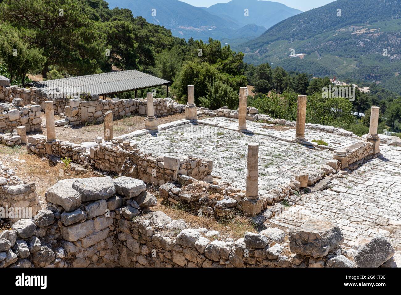 Ruins of the ancient city of Arycanda, Finike, Antalya, Turkey Stock ...
