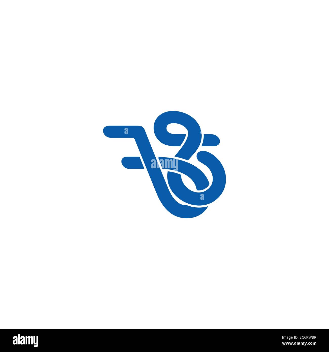 letter b2 curves linear logo vector Stock Vector Image & Art - Alamy