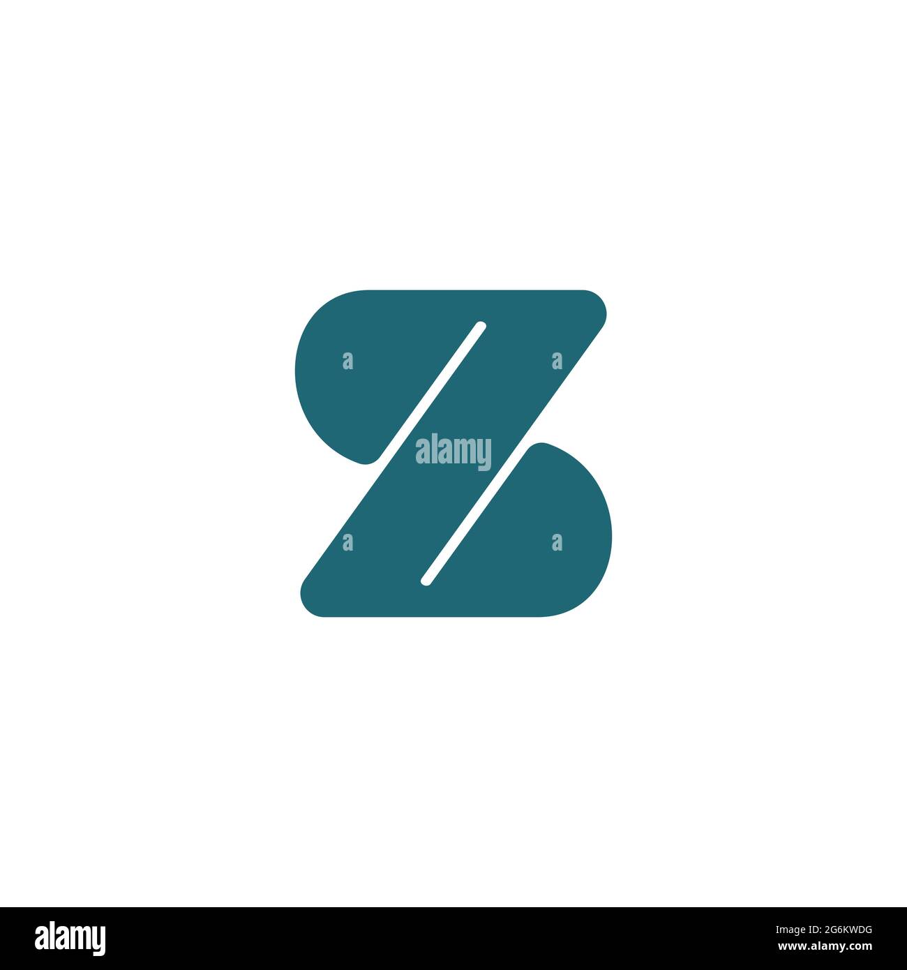 letter z curve geometric simple logo vector Stock Vector Image & Art ...