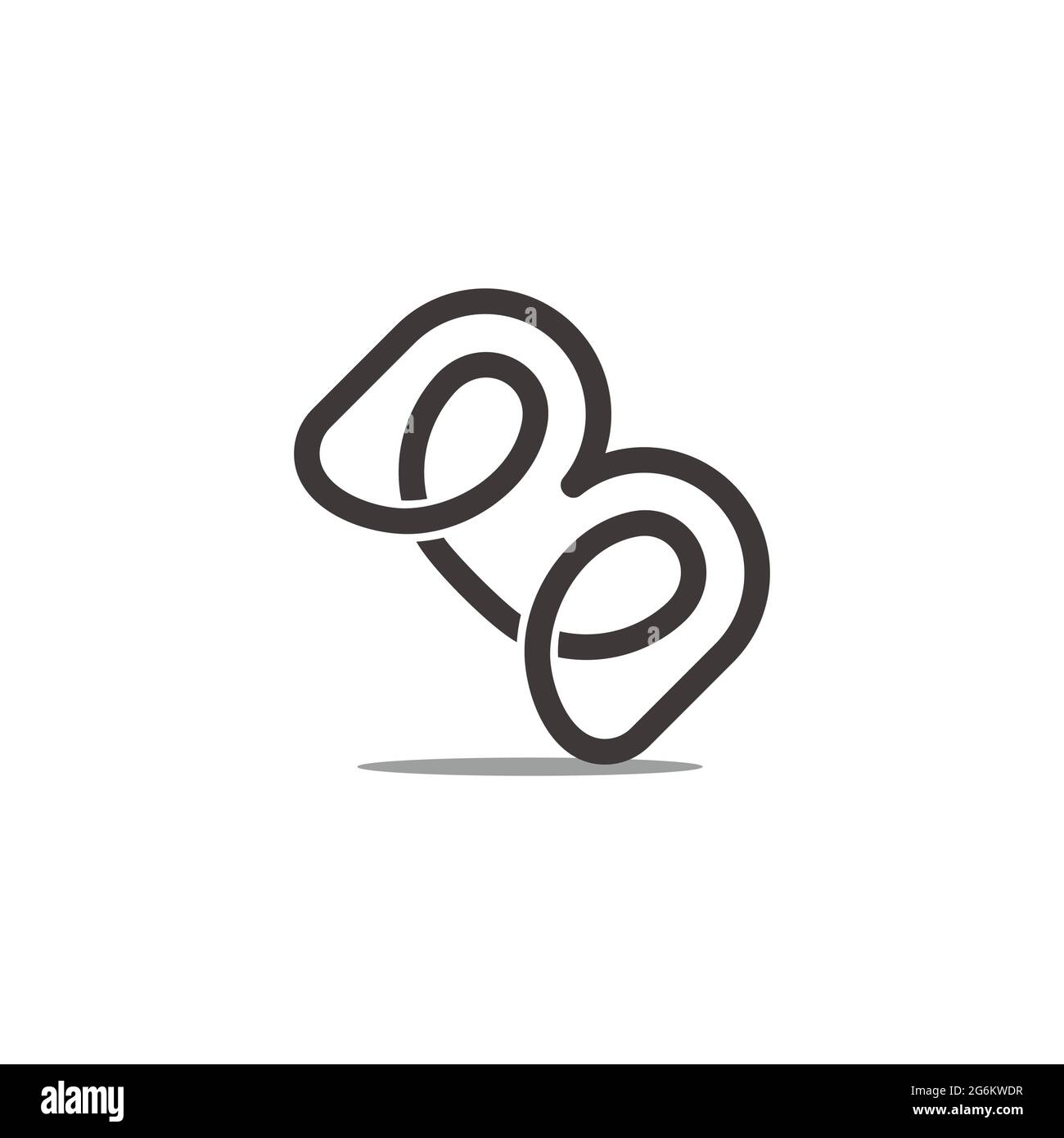 abstract letter bm infinity line abstract loop logo vector Stock Vector ...