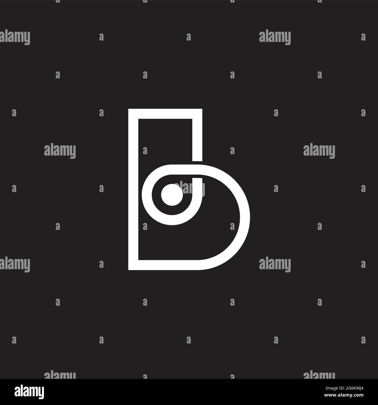 letter b infinity line geometric logo vector Stock Vector Image & Art ...