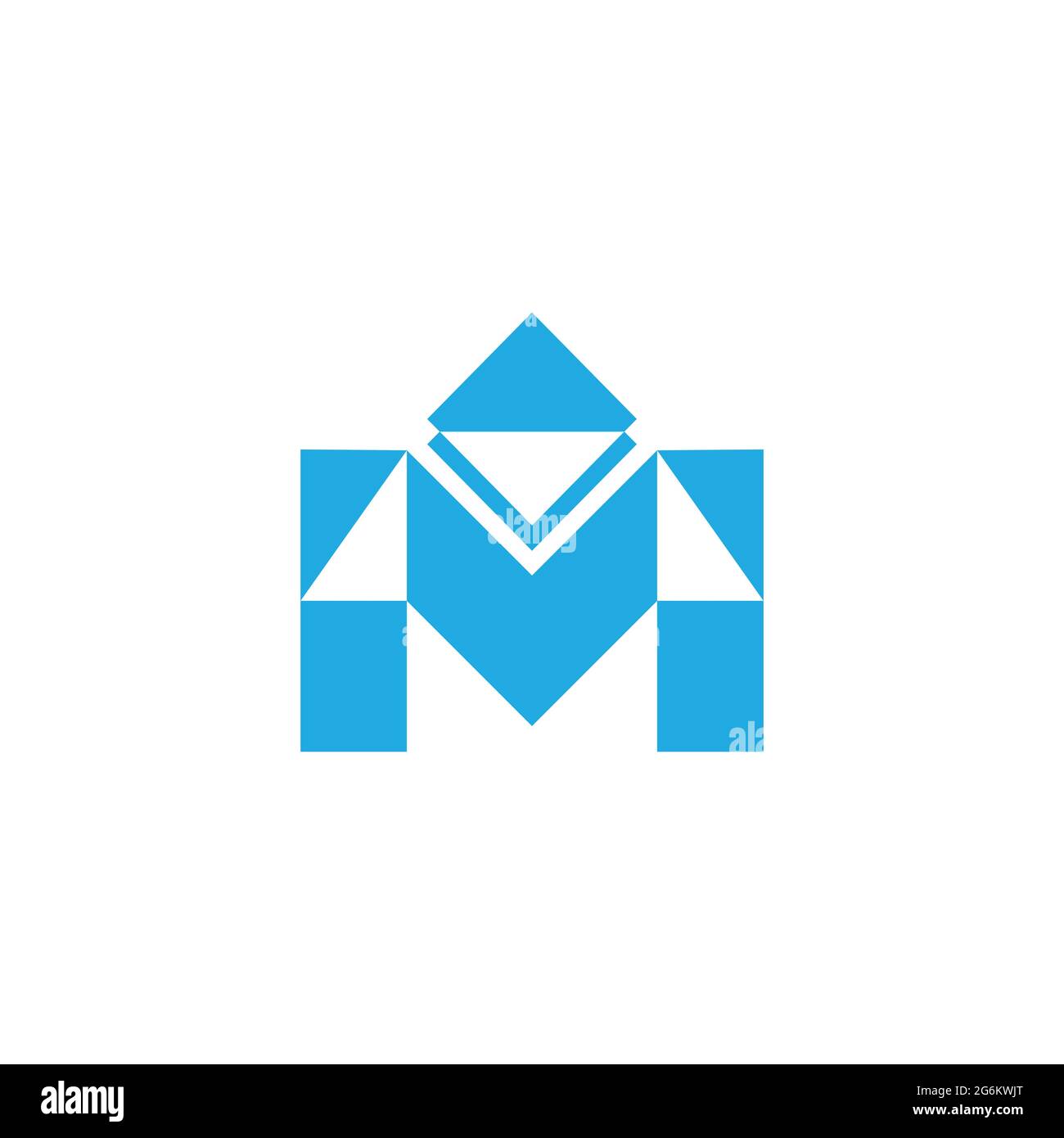 letter m triangle geometric abstract diamond logo vector Stock Vector ...