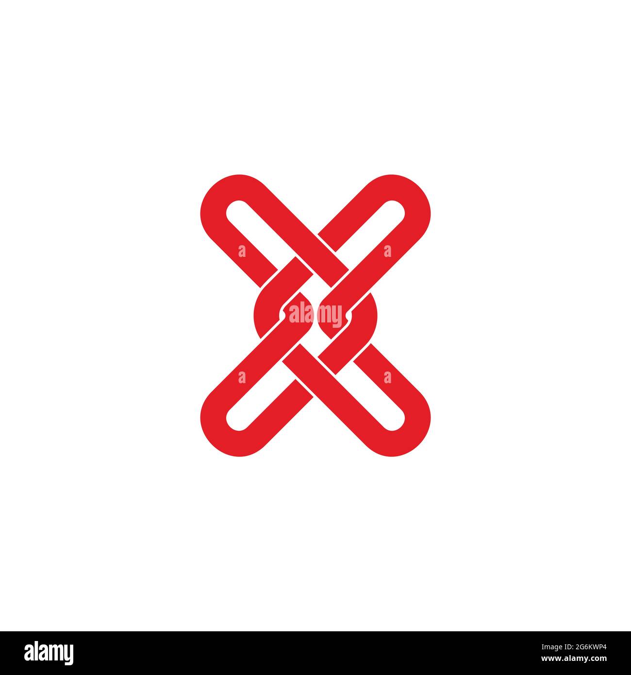 letter x linked overlapping arrow logo vector Stock Vector Image & Art ...