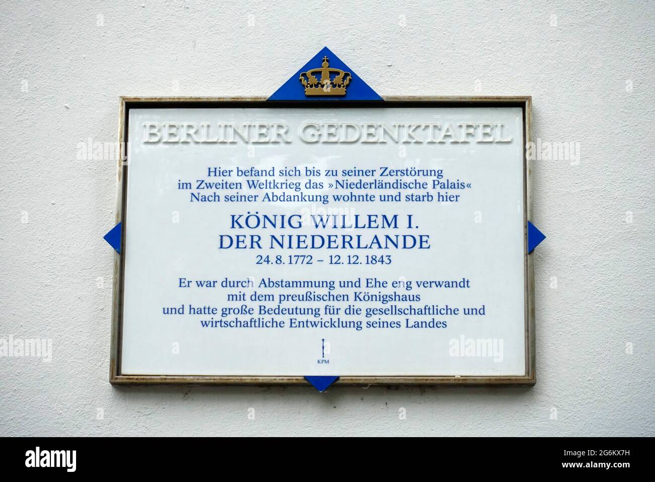 Kpm plaques hi-res stock photography and images - Alamy