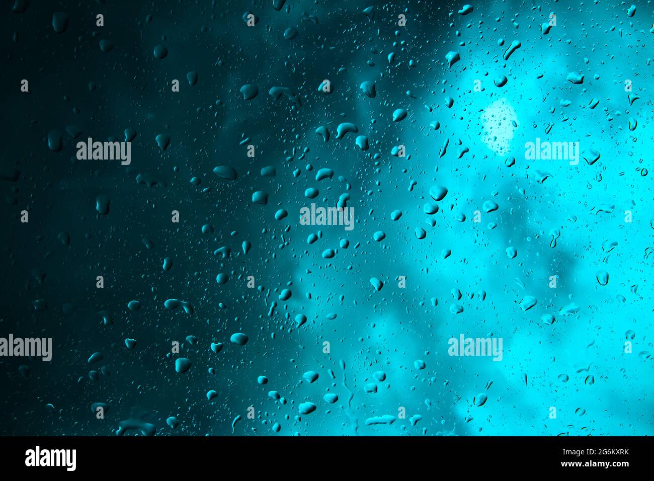 Turquoise water drops pattern abstract background Stock Photo - Alamy