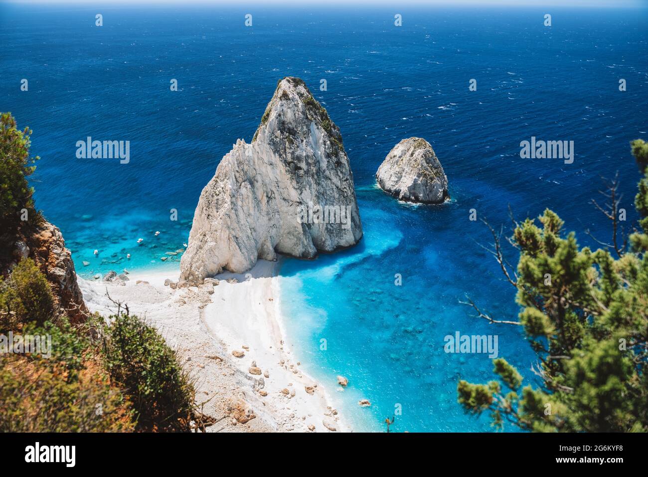 Mizithres cliff rock in Zakynthos Ionian island, Greece Stock Photo - Alamy