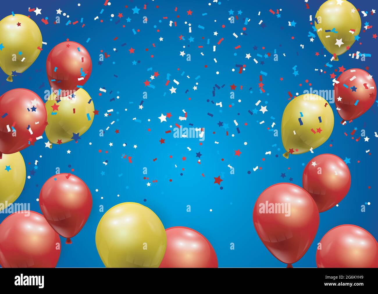 Background with festive realistic balloons Stock Vector Image & Art - Alamy