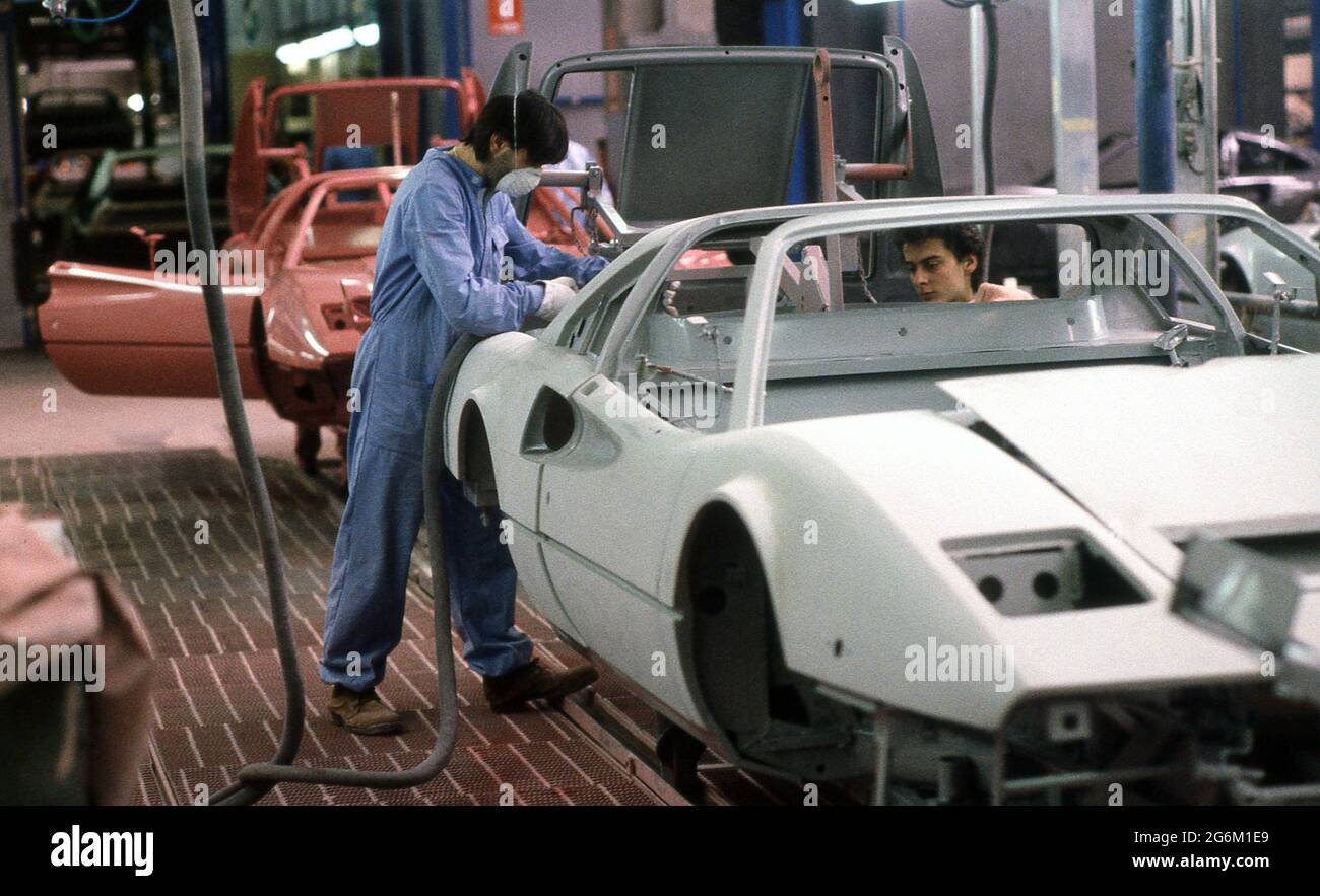 Ferrari Factory in Maranello Italy 1987 Stock Photo - Alamy