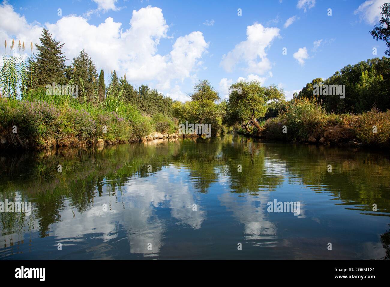 Fresh water spring and pond in the Upper Galilee, Israel Stock Photo ...