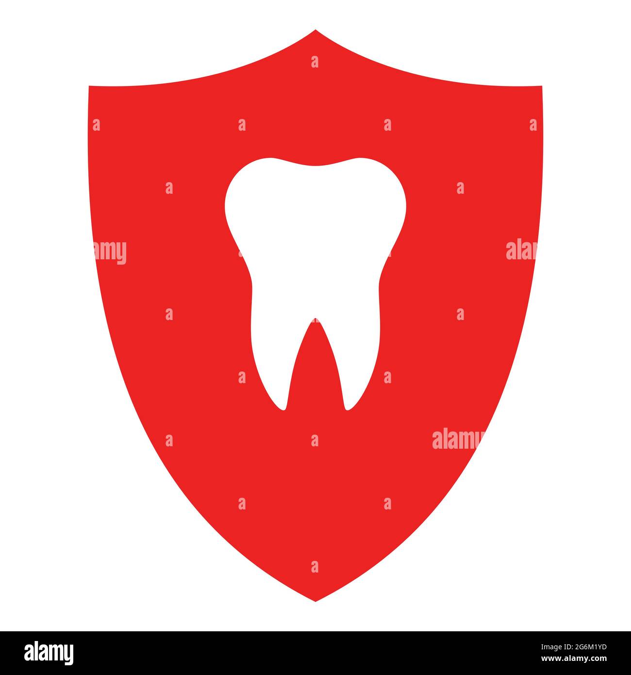 Tooth and shield Stock Photo - Alamy