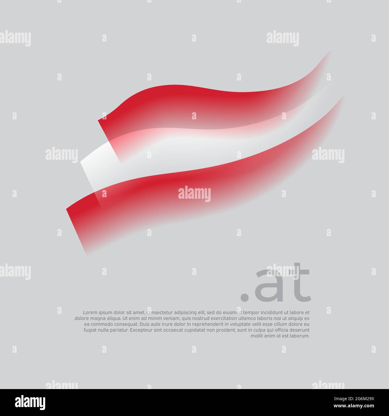 Austria flag watercolor. Stripes colors of the austrian flag on a white ...