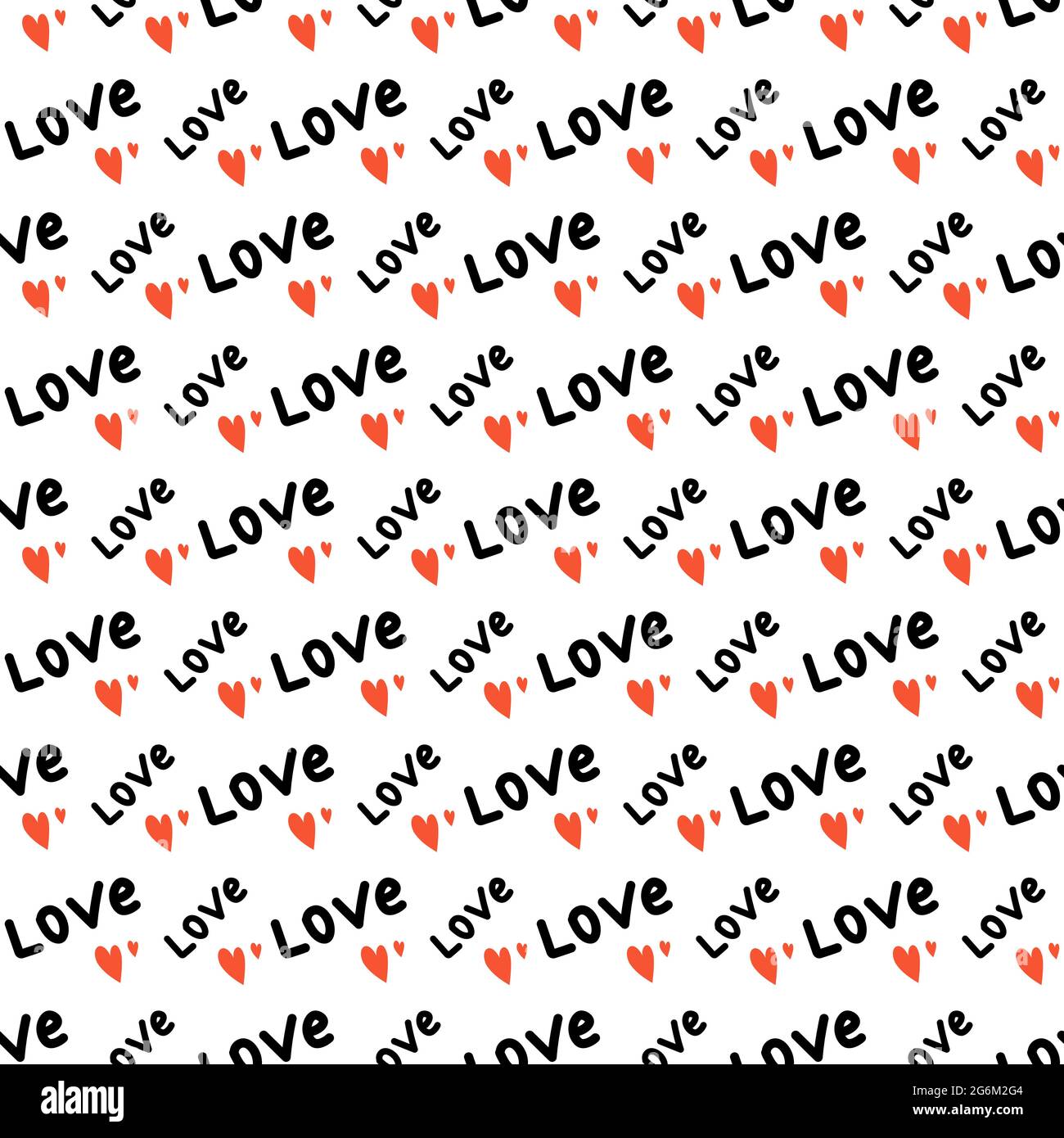 Heart doodles texture Stock Vector Images - Alamy