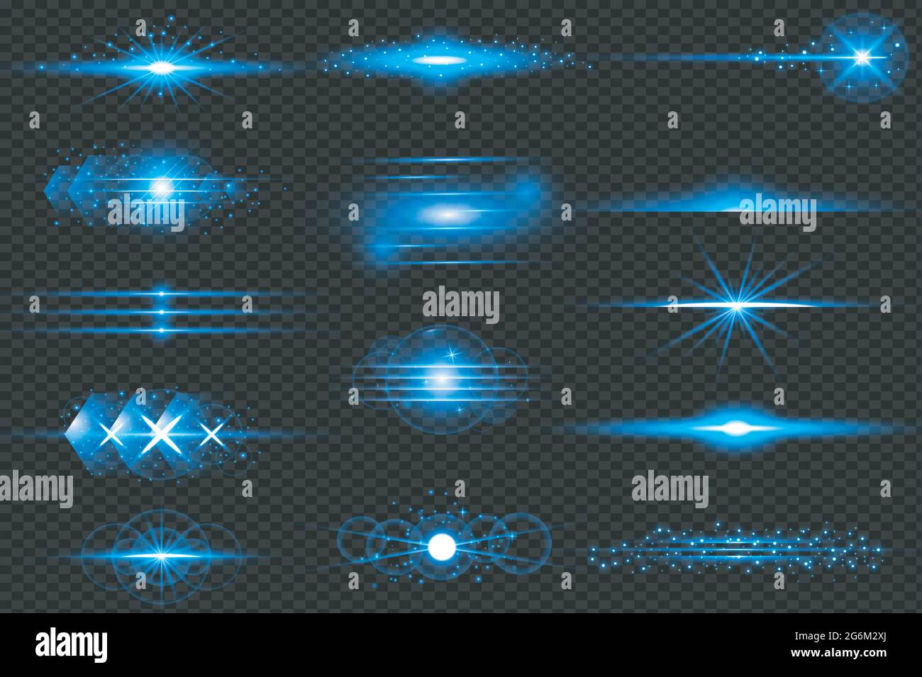 Lens Flare Set. Shining Collection Stock Vector Image & Art - Alamy