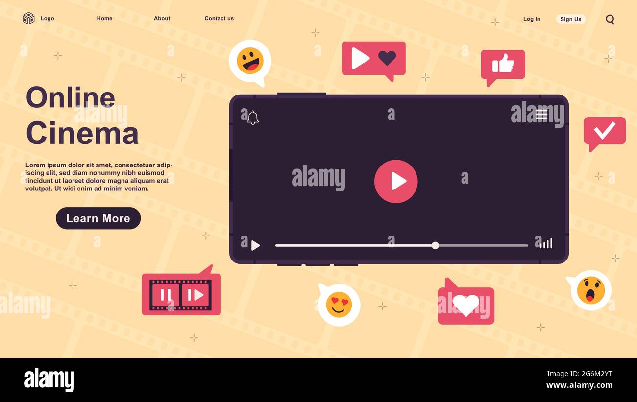 Movie watching Stock Vector Images - Alamy