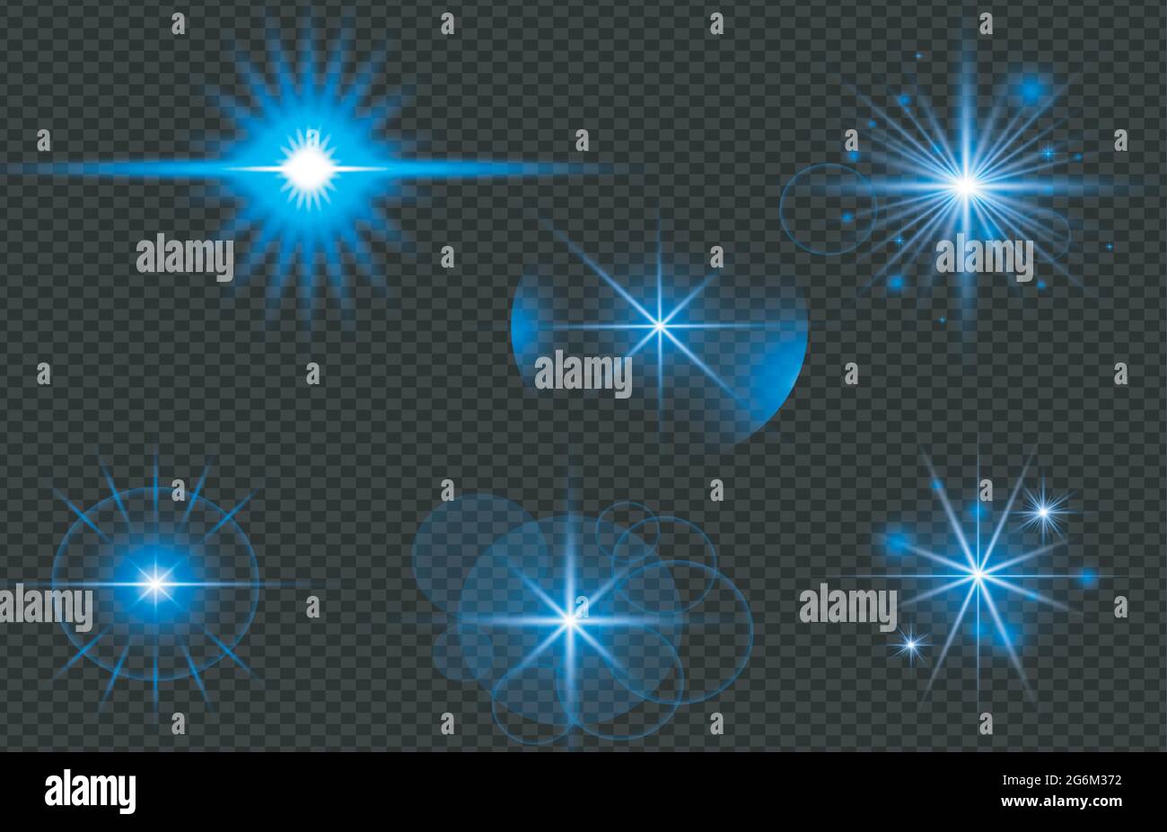 Lens Flare Set. Shining Collection Stock Vector Image & Art - Alamy