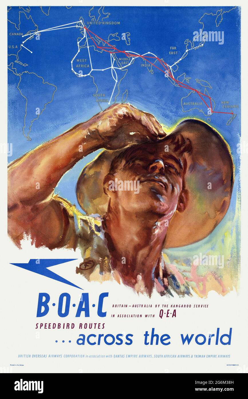 B o a c speedbird routes hi-res stock photography and images - Alamy