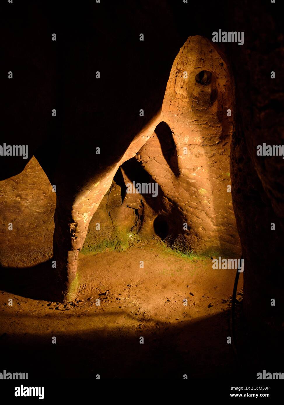 Visiting the Coves del Toll caves in Moià. Geological form known as the ...