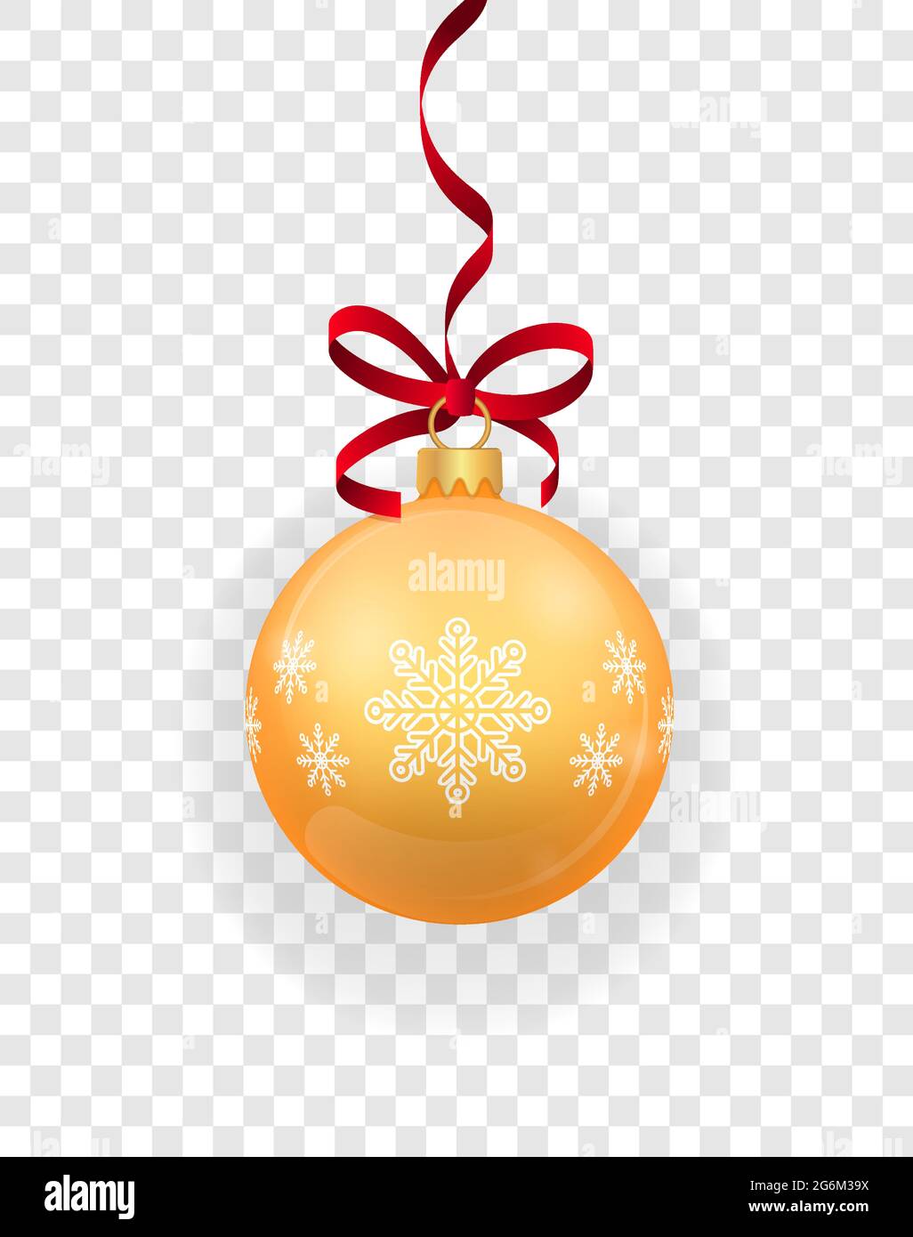 Gold glitter christmas ball hanging. Christmas bauble decoration ...