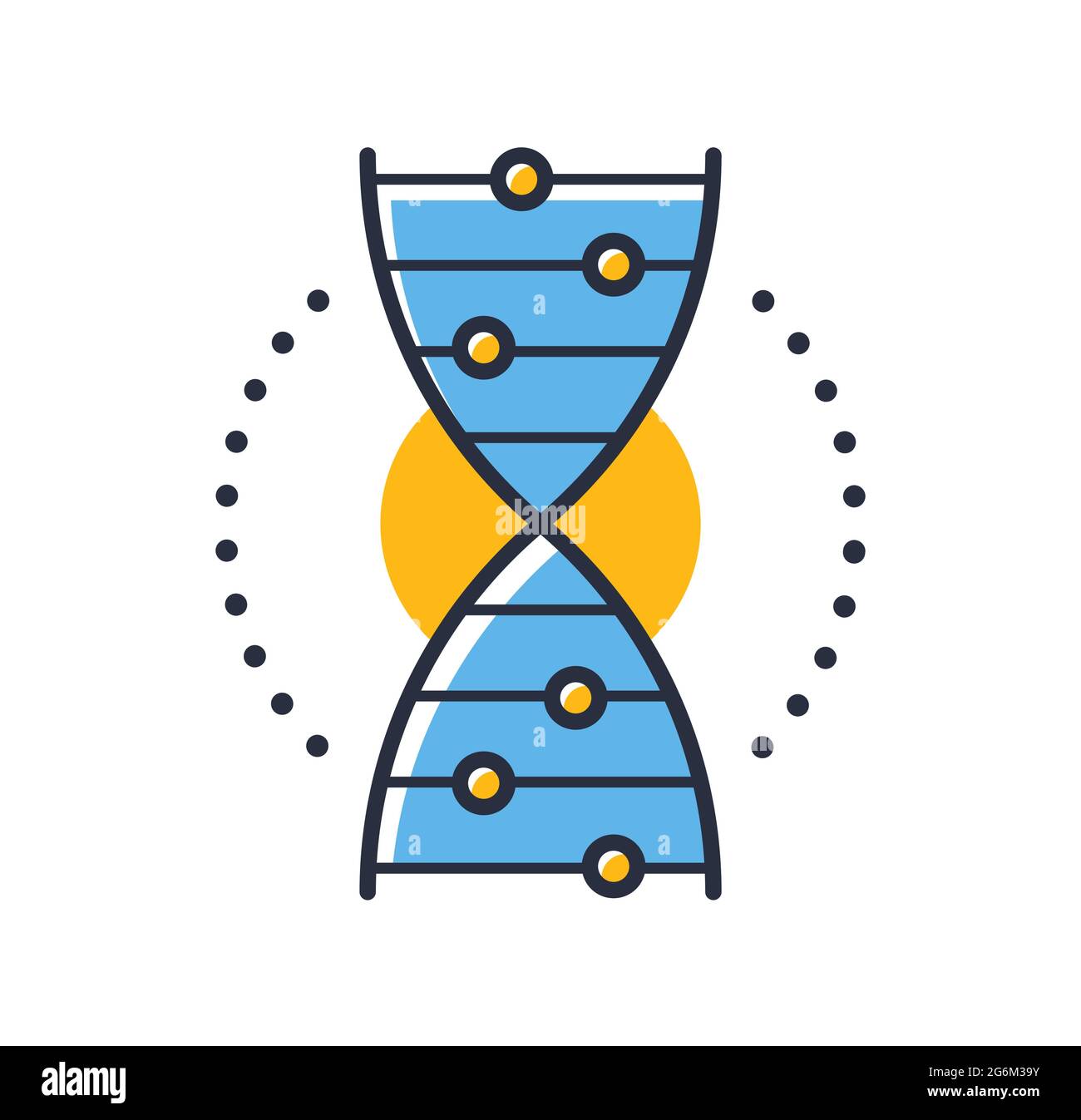 DNA icon. DNA icon isolated on white background. Design elements ...