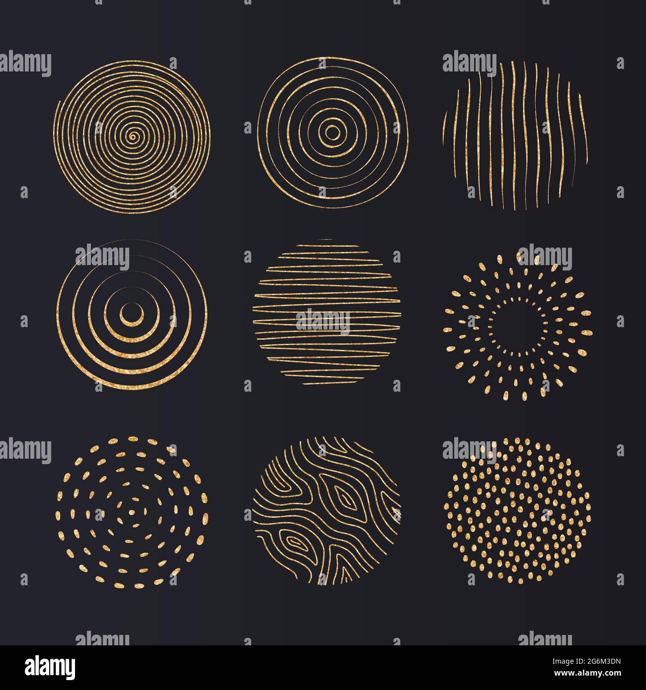 Gold texture drawn by hand. Artistic collection of design elements ...