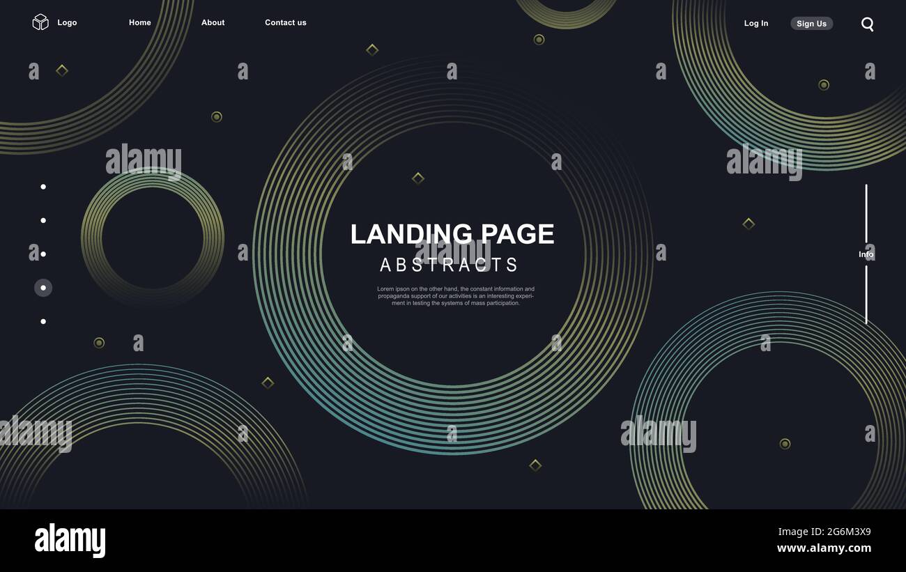 Abstract modern graphic circle elements. Colorful geometric background ...