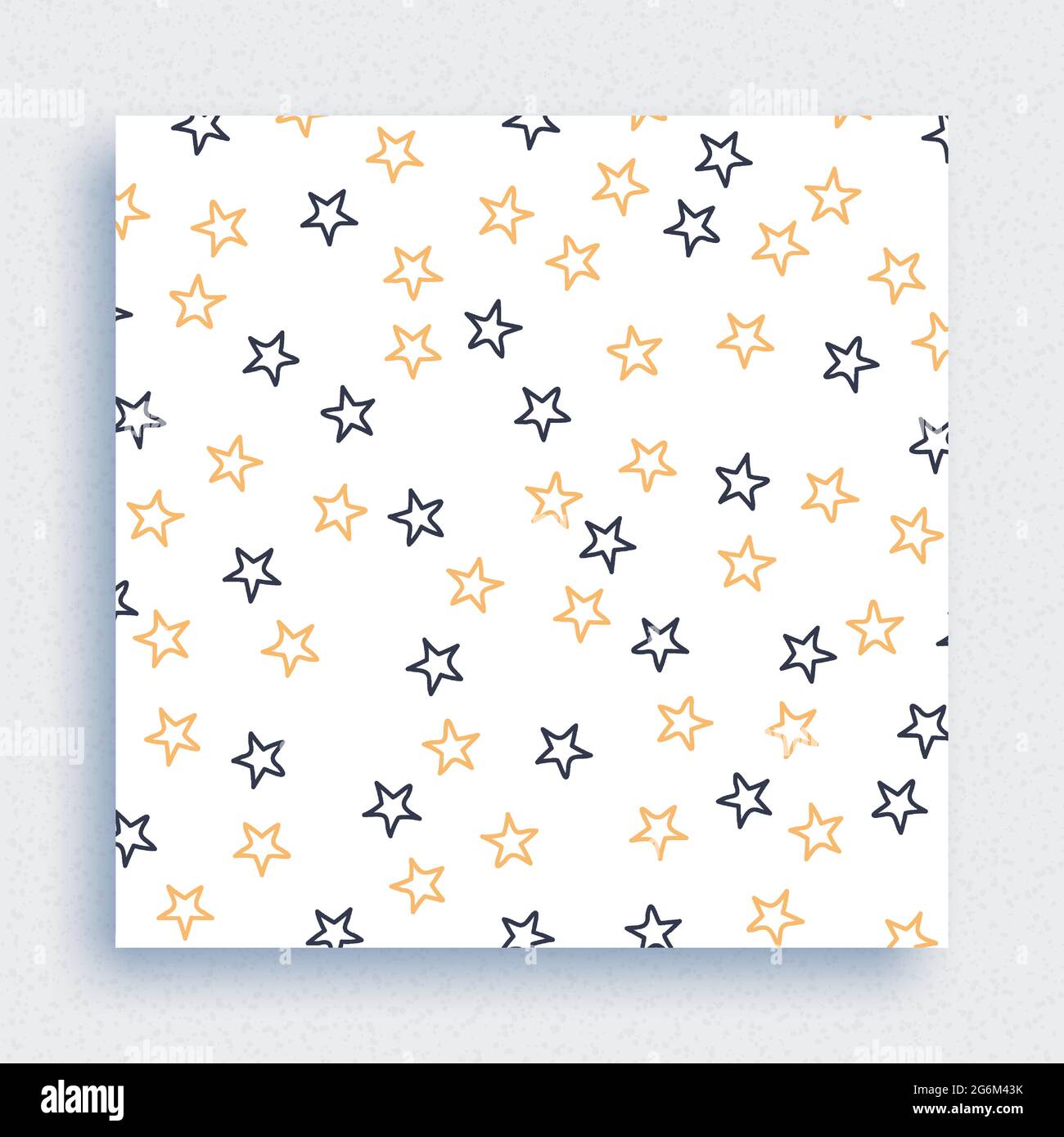 Patterns are done with brushes. Pattern of random stars. Vector ...
