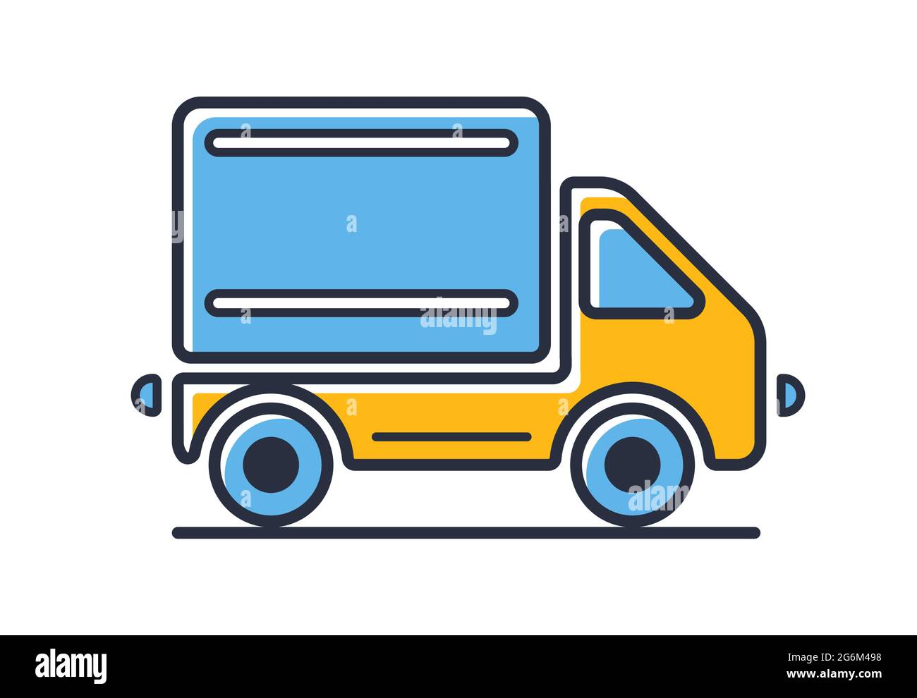 Delivery Lorry icon. Truck concept isolated on white background. Design ...