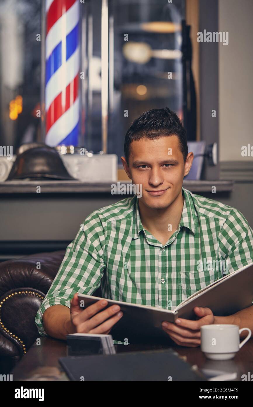 Barber And Coffee Shop High Resolution Stock Photography and Images - Alamy