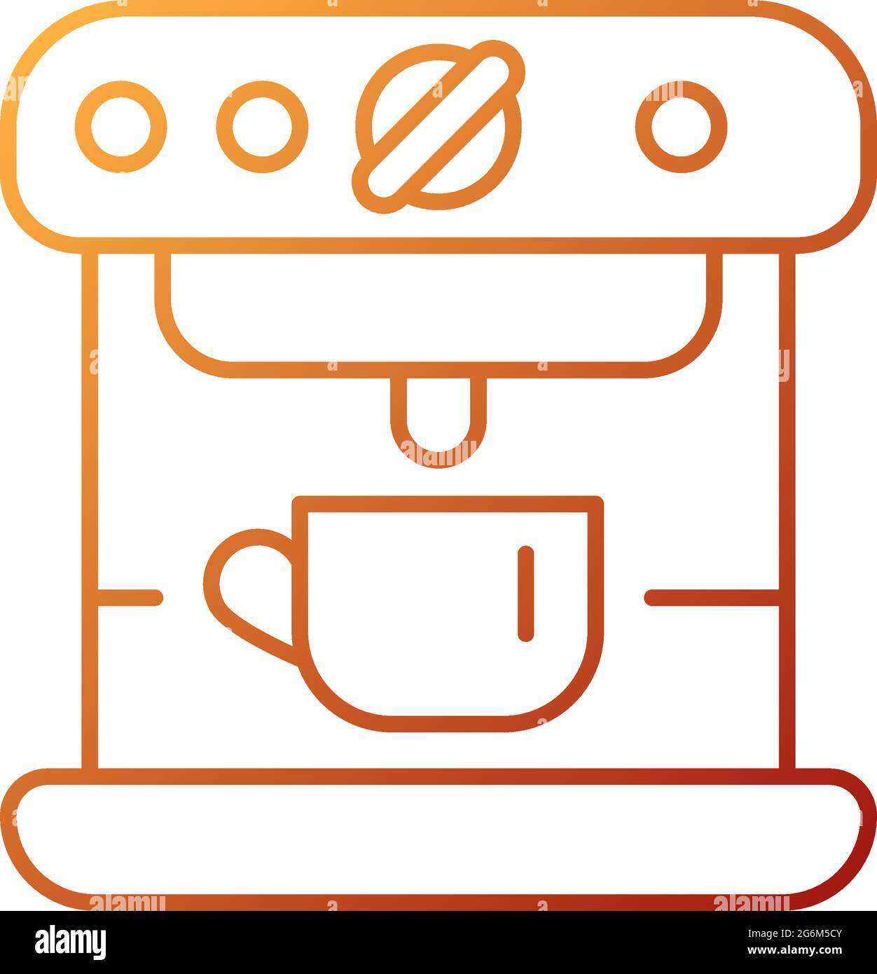 Espresso machine gradient linear vector icon Stock Vector Image & Art ...