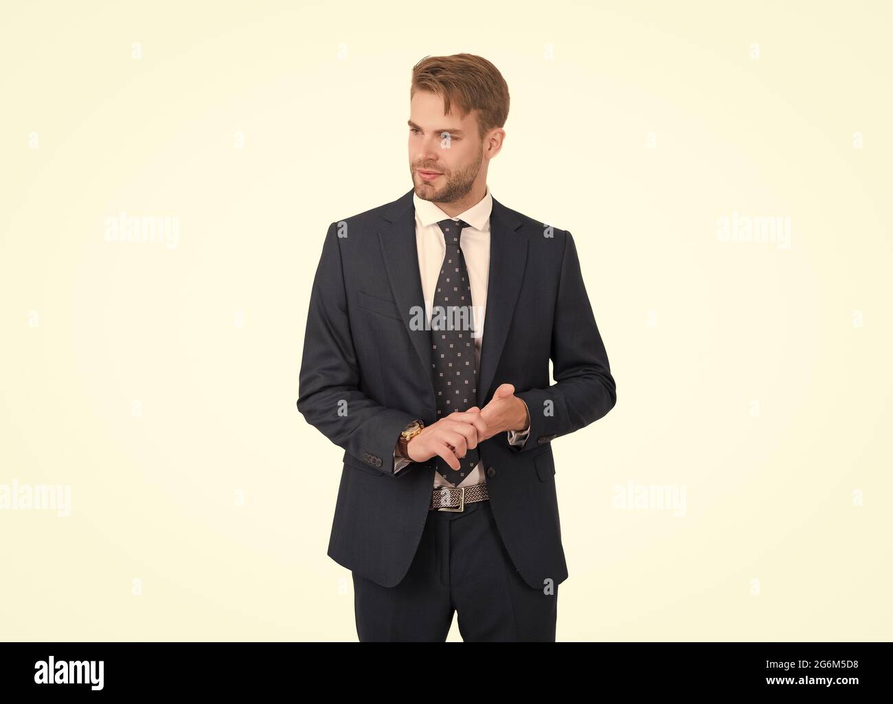 handsome businessman in suit. male office fashion. confident boss ...