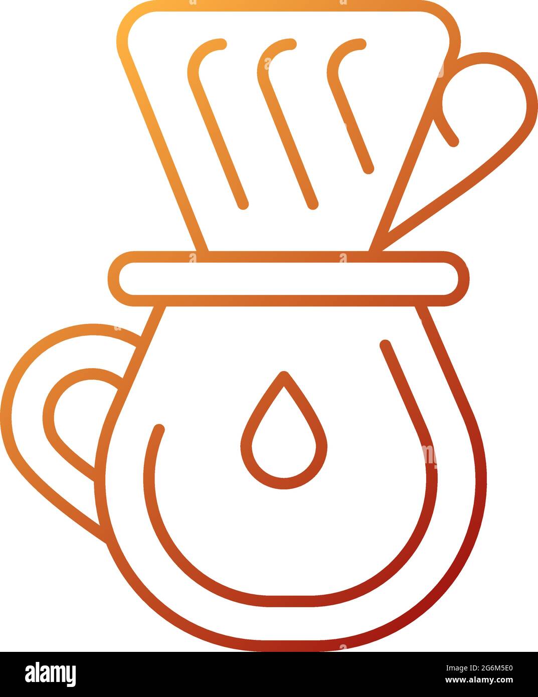 Drip coffee gradient linear vector icon Stock Vector Image & Art - Alamy