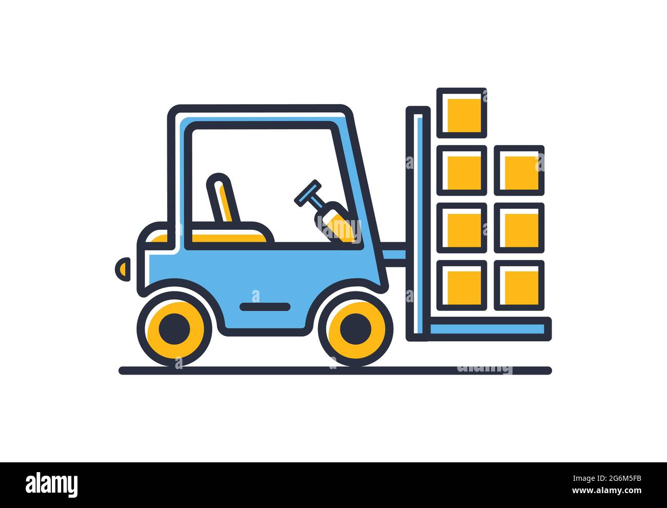 Mobile crane work on Stock Vector Images - Alamy