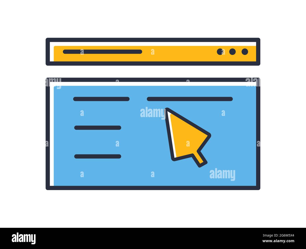 Yellow coloured window Stock Vector Images - Alamy