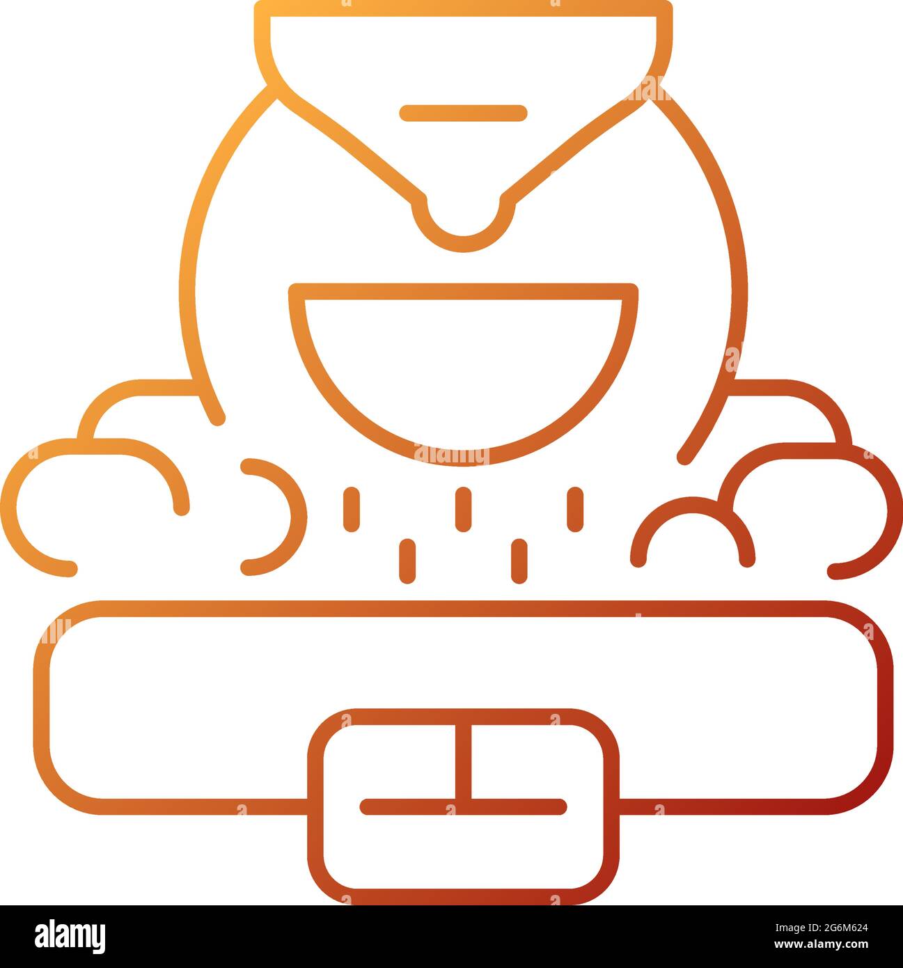 Coffee roaster gradient linear vector icon Stock Vector Image & Art - Alamy