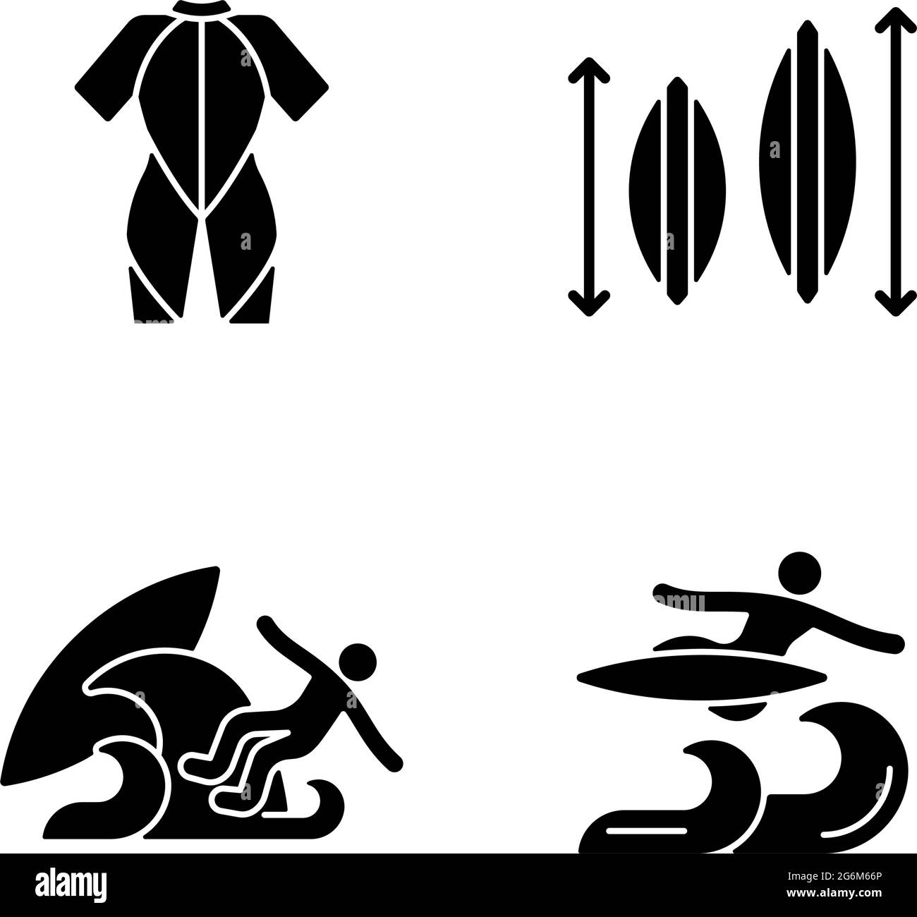 Black wetsuit white surfboard Stock Vector Images - Alamy