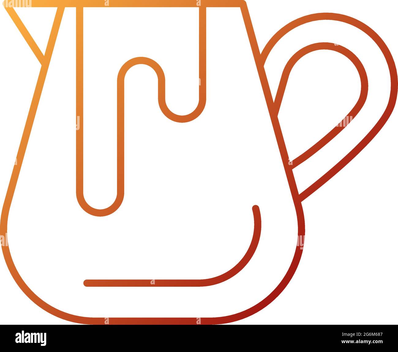 Milk jug gradient linear vector icon Stock Vector Image & Art - Alamy