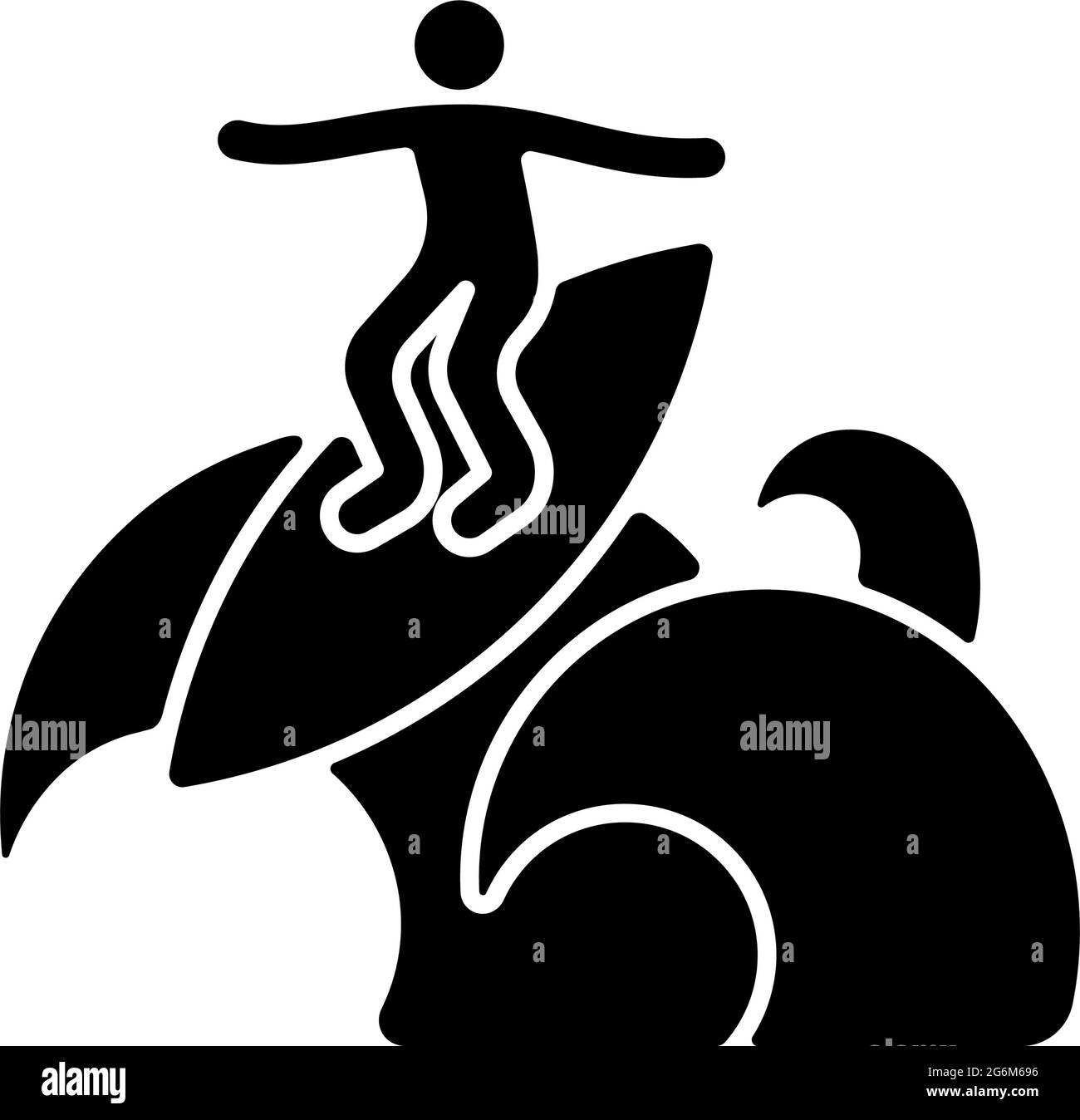 Floater surfing technique black glyph icon Stock Vector Image & Art - Alamy