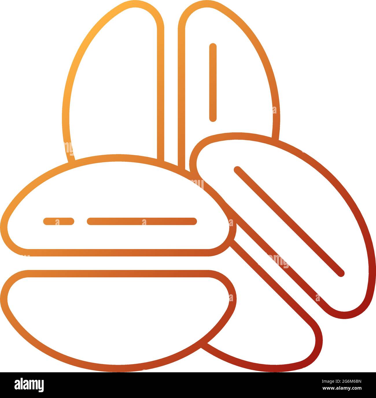 Coffee beans gradient linear vector icon Stock Vector Image & Art - Alamy