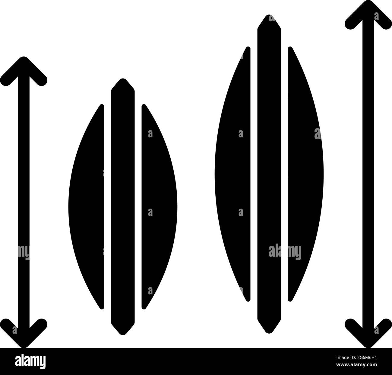 Choosing surfboard size black glyph icon Stock Vector Image & Art - Alamy Choosing surfboard size black glyph icon Stock Vector Image & Art - Alamy