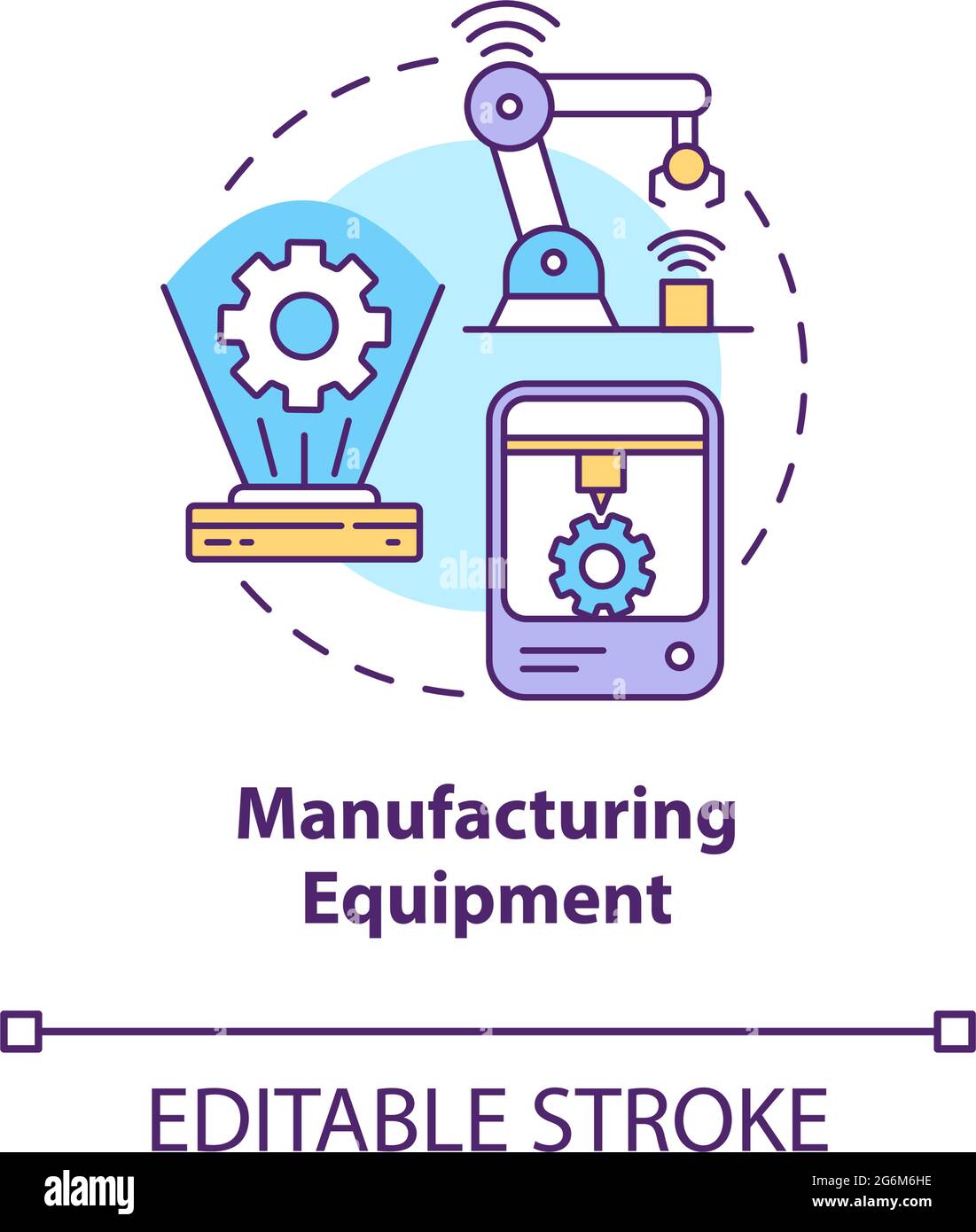 Manufacturing equipment concept icon Stock Vector Image & Art - Alamy