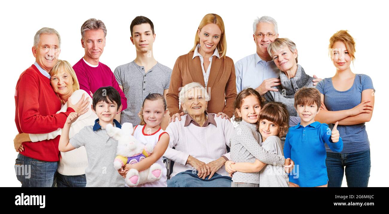 People of several generations together as a family concept Stock Photo ...