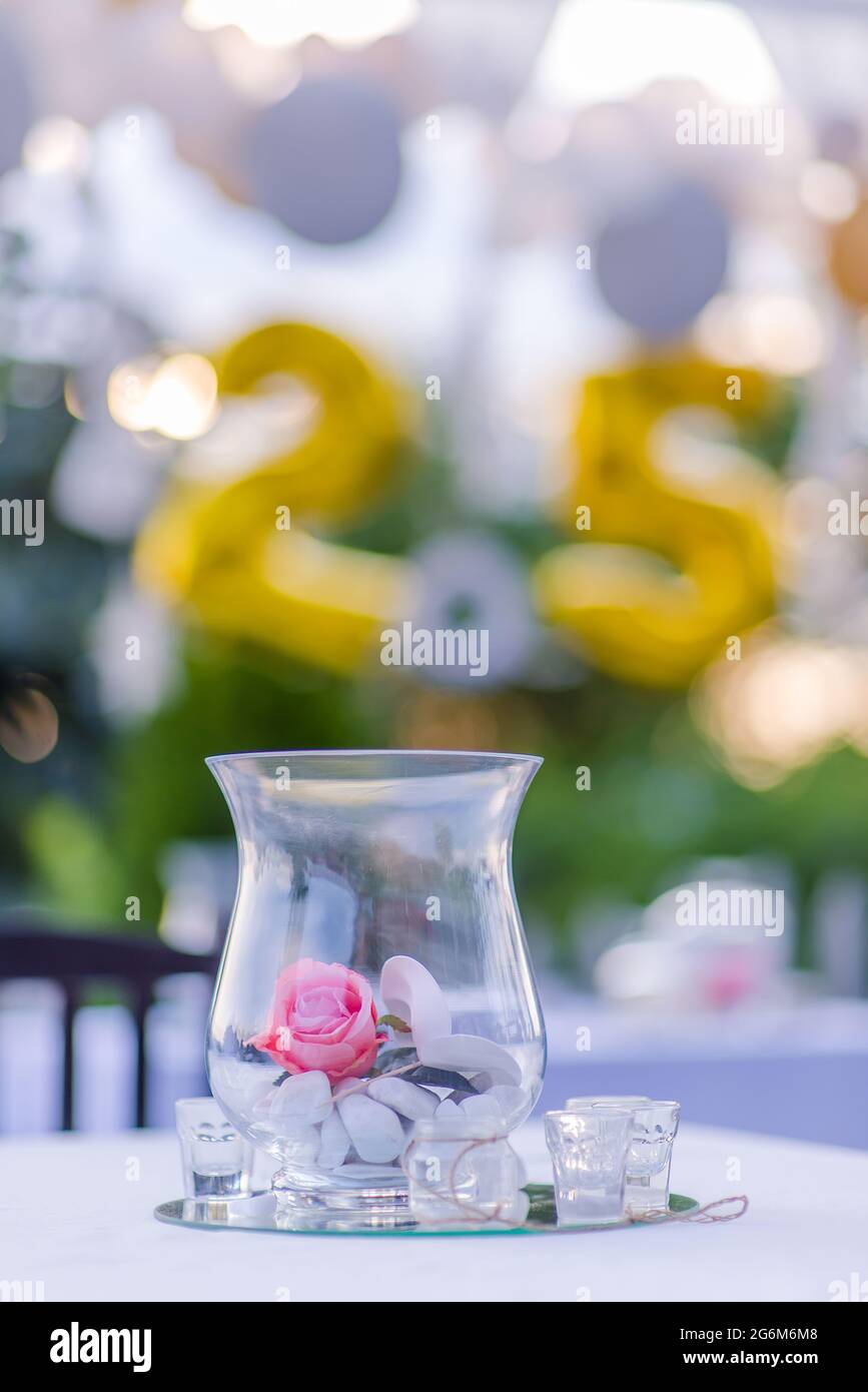 Rose inside a glass hi-res stock photography and images - Alamy