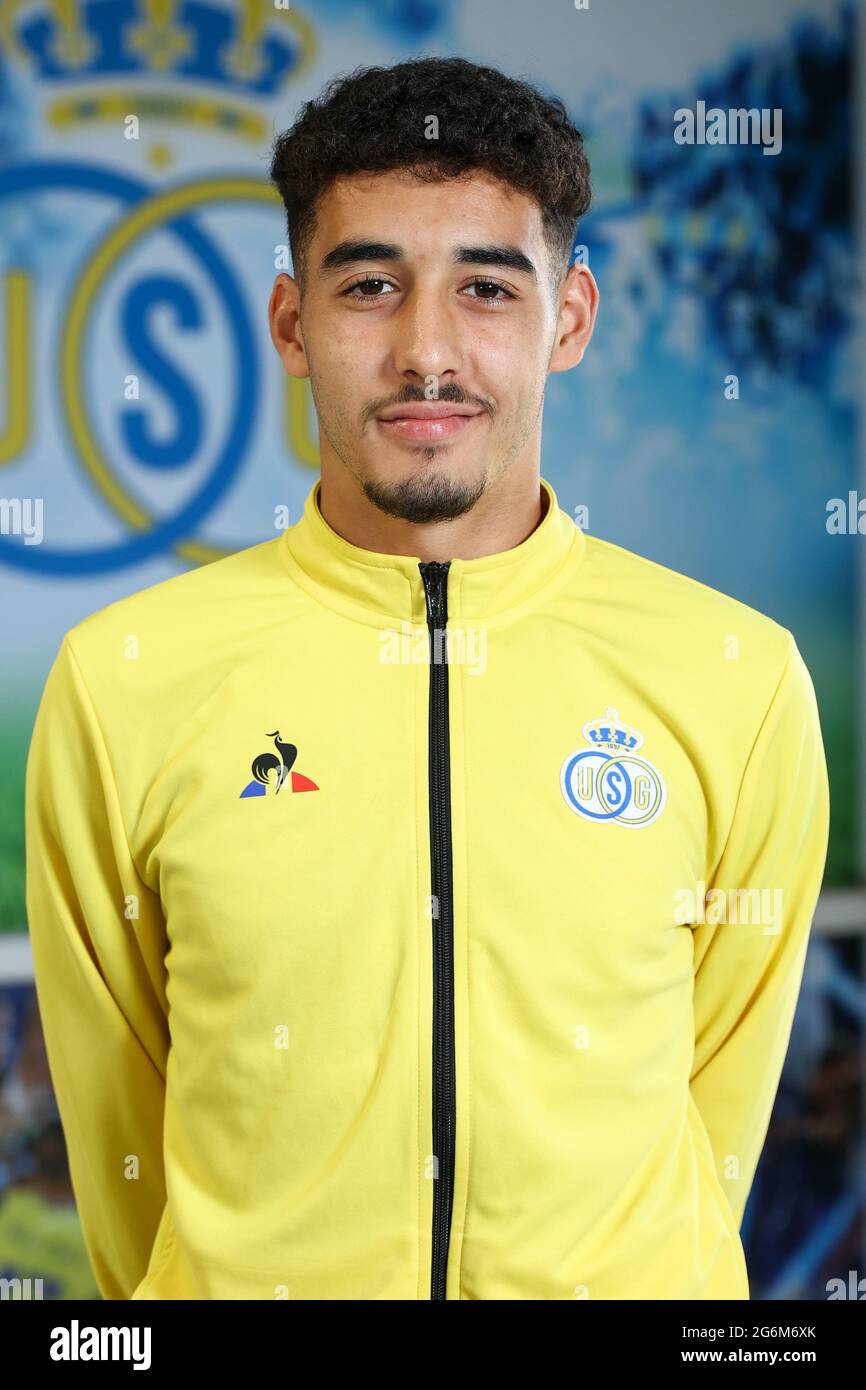 Union's Ilyes Ziani poses for the photographer at the 2021-2022 season ...