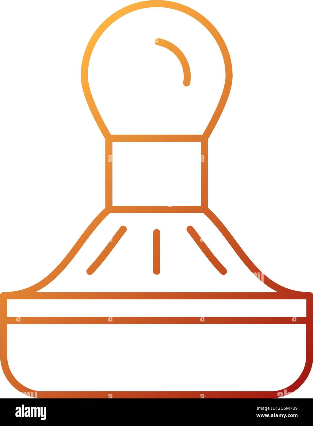 Coffee tamper gradient linear vector icon Stock Vector Image & Art - Alamy