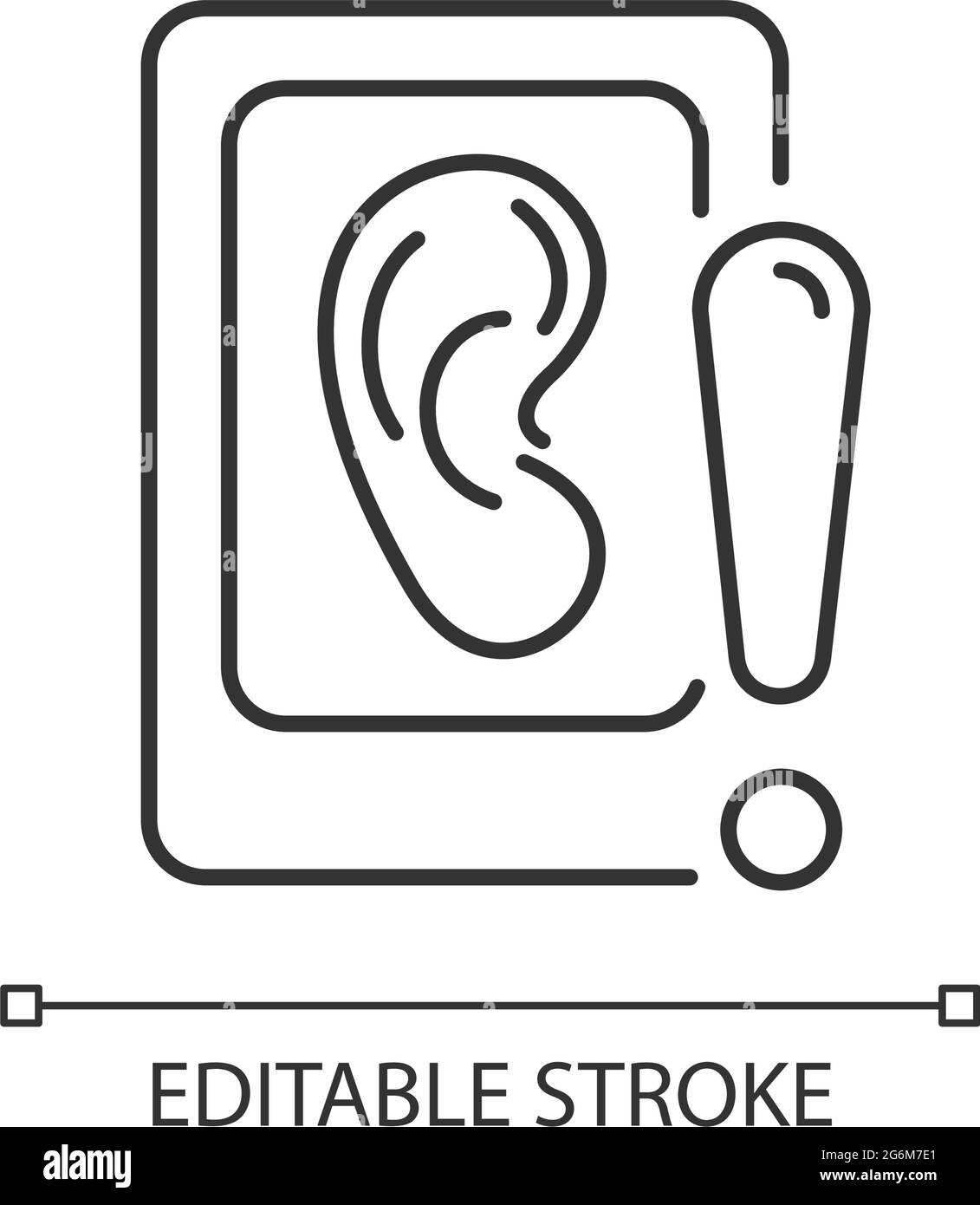 Eavesdropping on mobile devices linear icon Stock Vector Image & Art ...