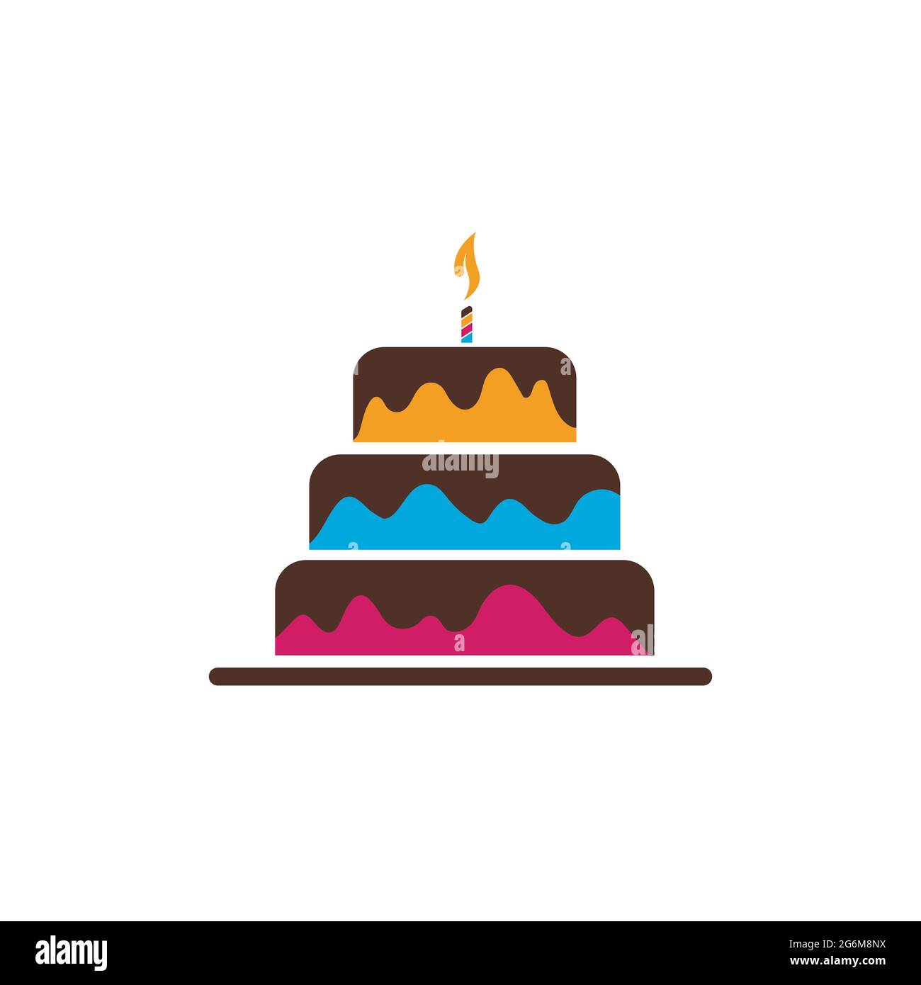 Wedding cake design Stock Vector Images - Alamy