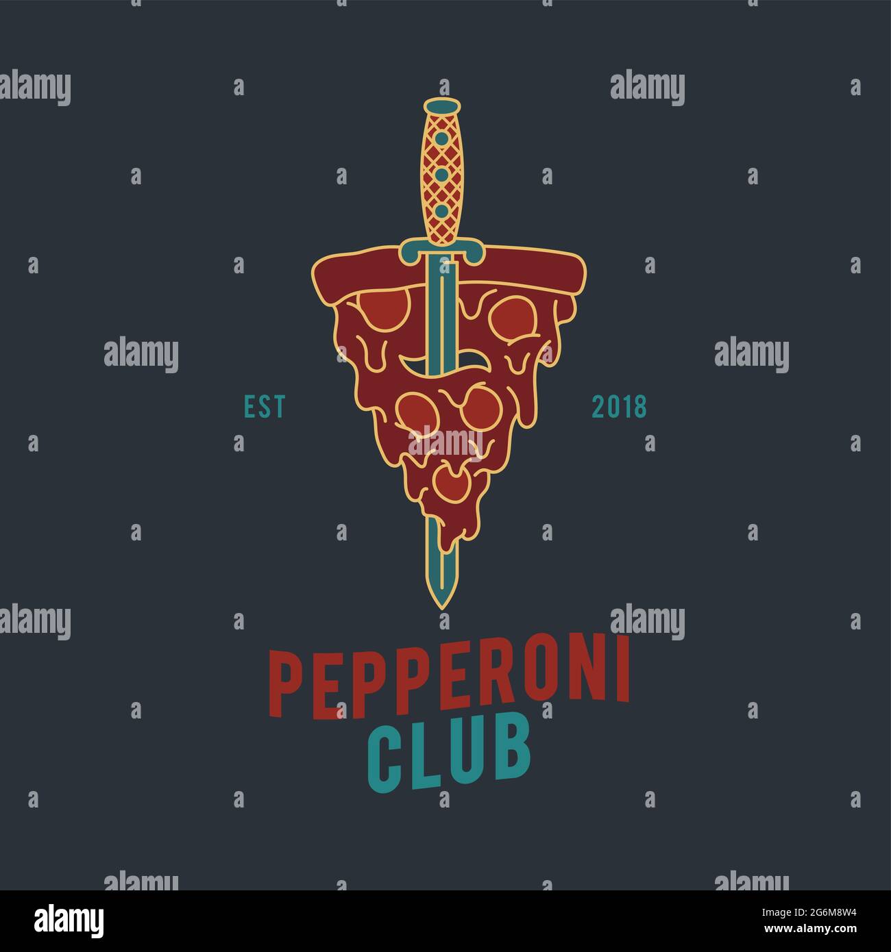 Pepperoni Vector Vectors High Resolution Stock Photography and Images ...