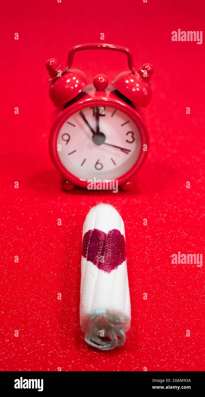 Menstrual cycle concept clock hi-res stock photography and images - Alamy