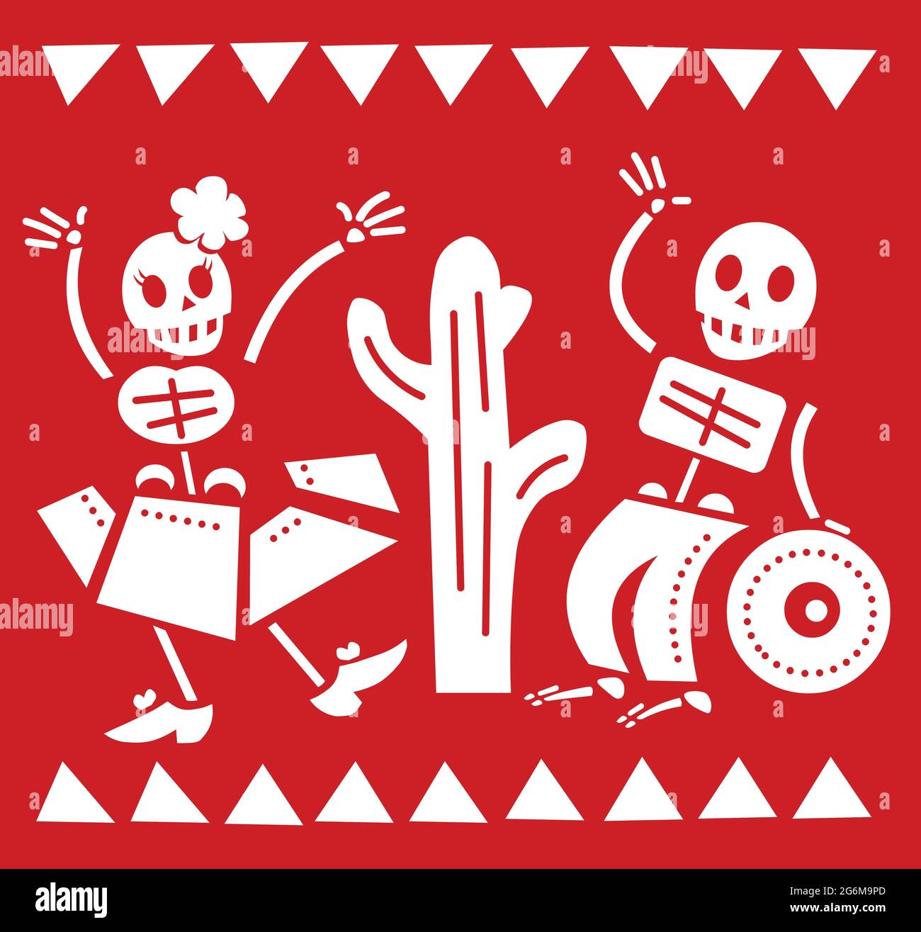 A male and female skeleton dancing at the Mexican feast of Dia de los ...