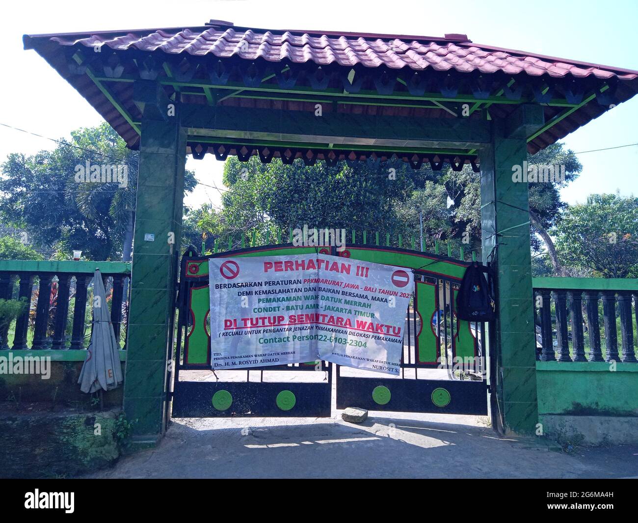 Editorial Photo, 04 July 2021, Indonesia, East Jakarta, Gate Datuk ...